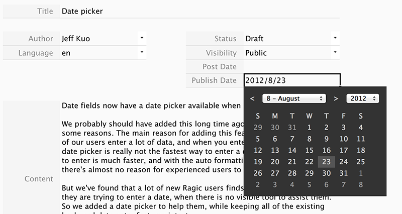 Feature Update: Easily Select Dates with the Date Picker Tool