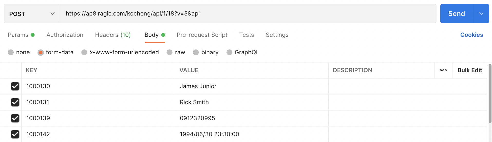 Ragic API developer guide